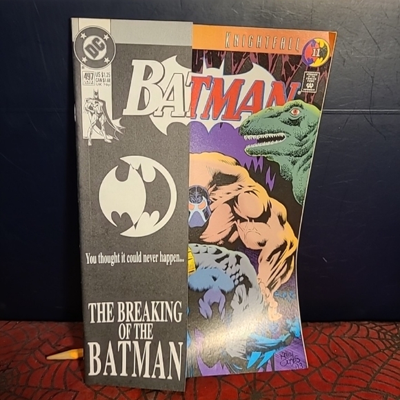 Other | Batman 497 1993 Bane Breaks Batmans Back Card Stock ...